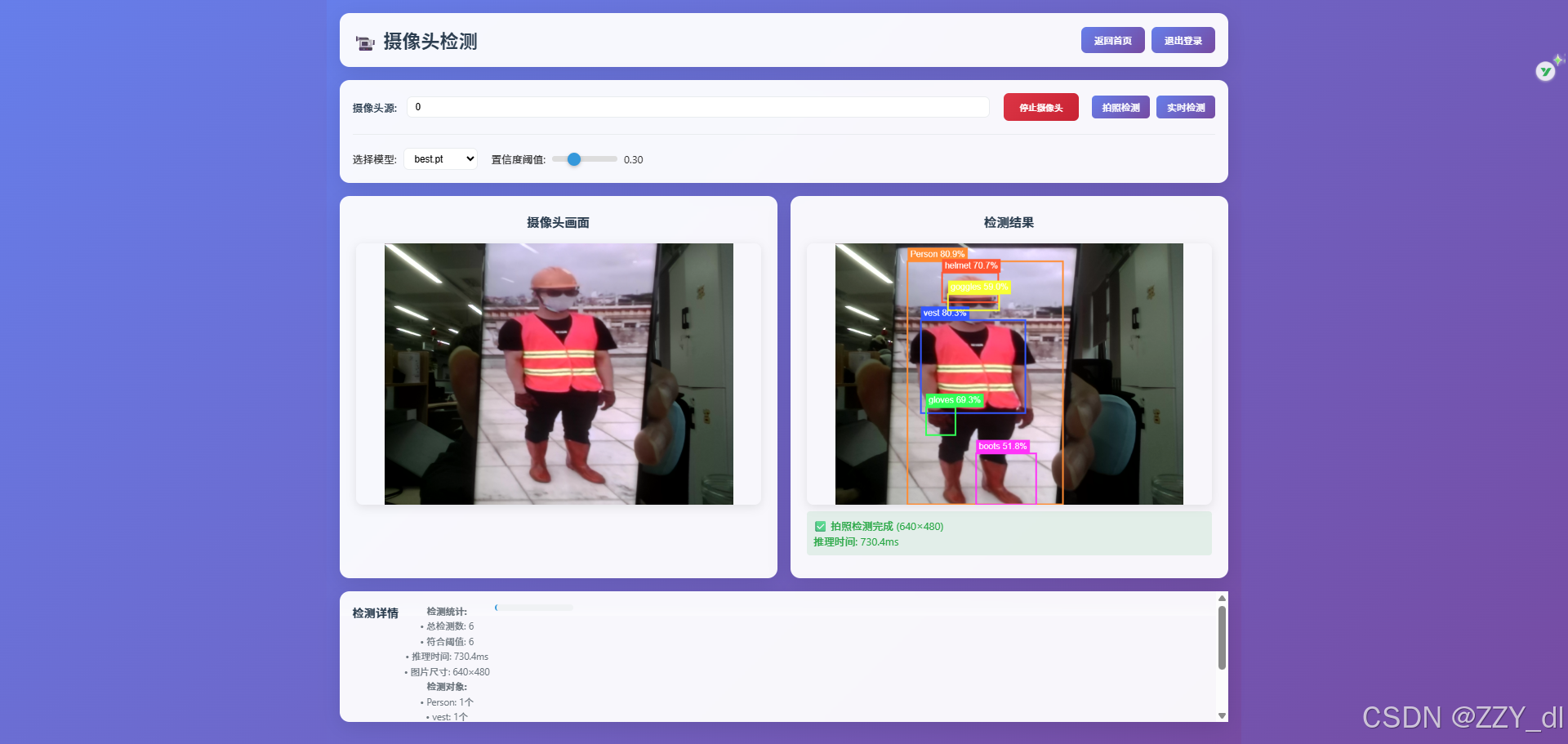 基于YOLO系列的安全防护实时检测系统【训练和系统源码+网页端+数据集+系统文档+包运行】-CSDN博客