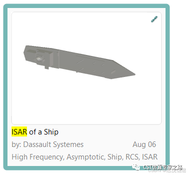 CST案例：大型船舶 --- A求解器 - 逆合成孔径雷达 ISAR_cst isar-CSDN博客