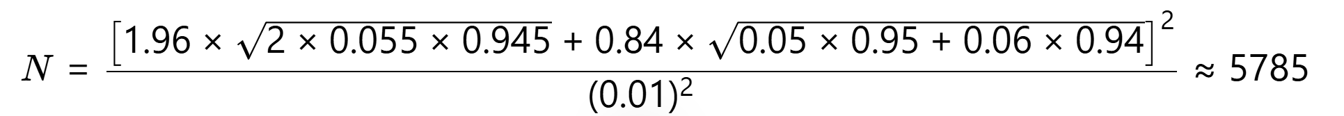 样本量的计算（以比率类指标为例）_ab实验样本量计算公式-CSDN博客