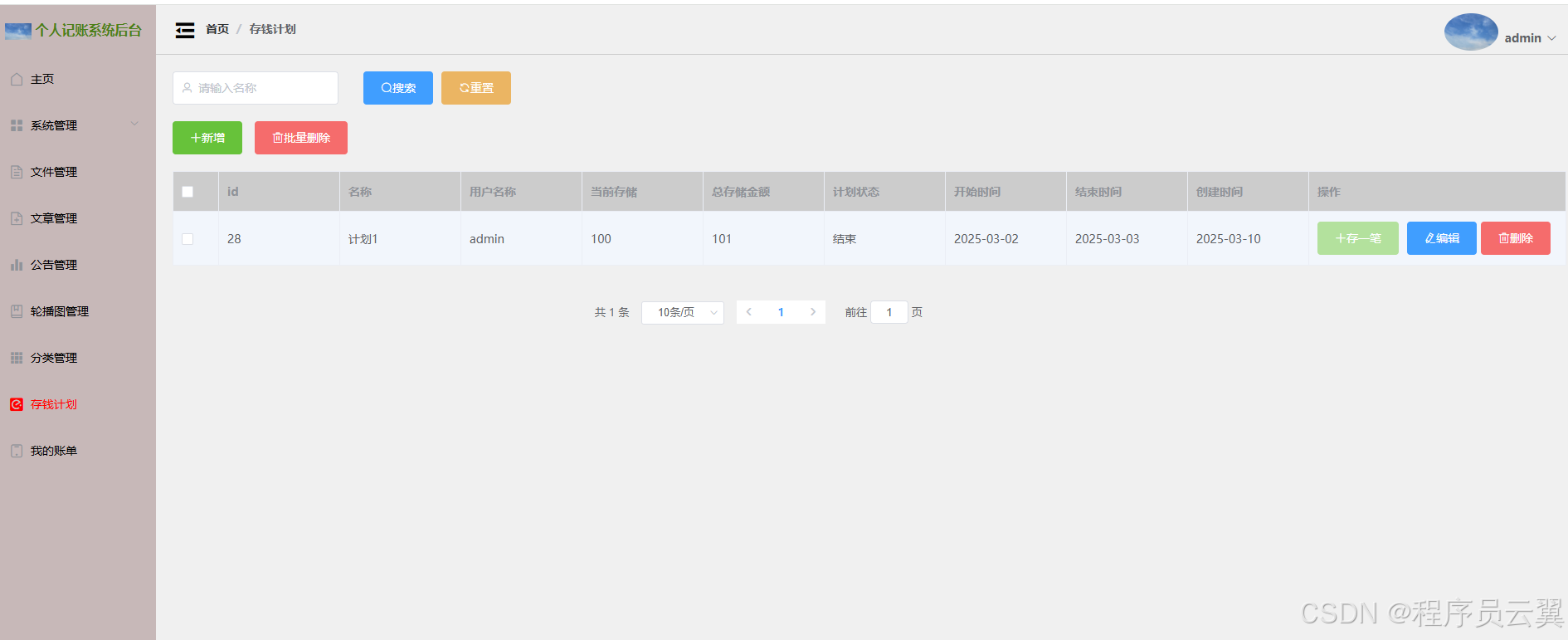 基于spring Boot Vue的个人记账系统基于springbootvue的个人记账理财系统的设计与实现 Csdn博客