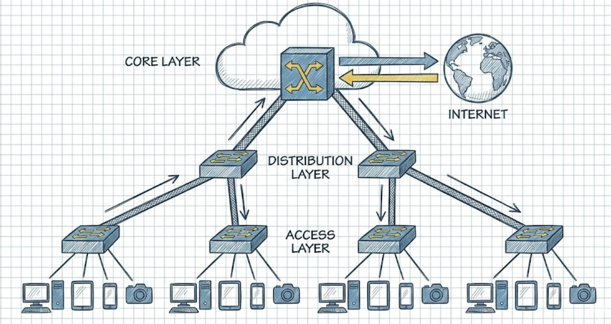 【软考每日一练017】核心、汇聚、接入三层架构详解-CSDN博客