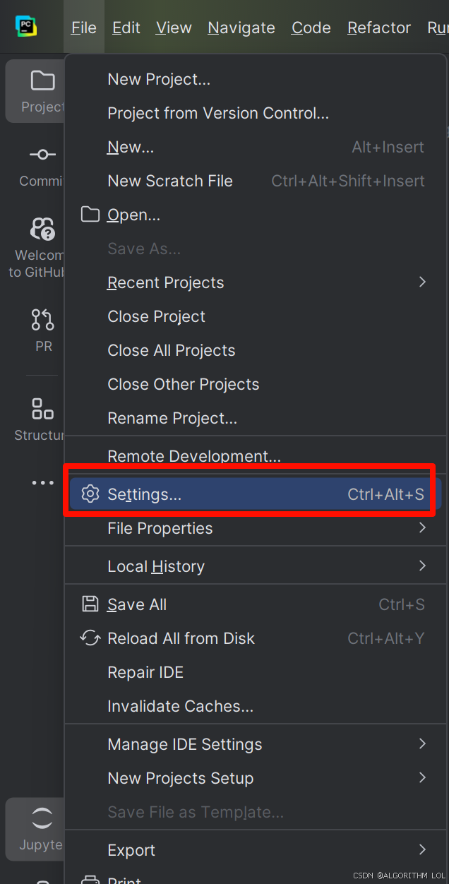 Pycharm中连接到服务器使用jupyter运行时提示提示Running as root is not recommended. Use --allow-root to bypass.-CSDN博客
