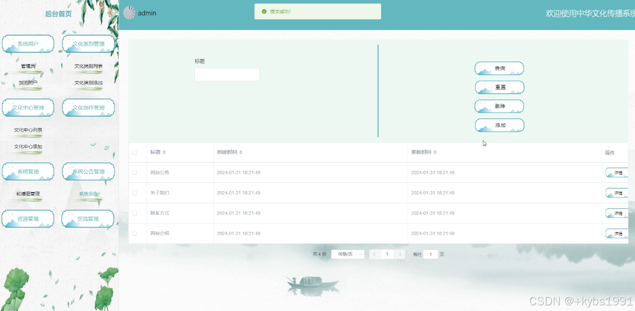 SSM中华文化传播系统-毕业设计源码52840-CSDN博客