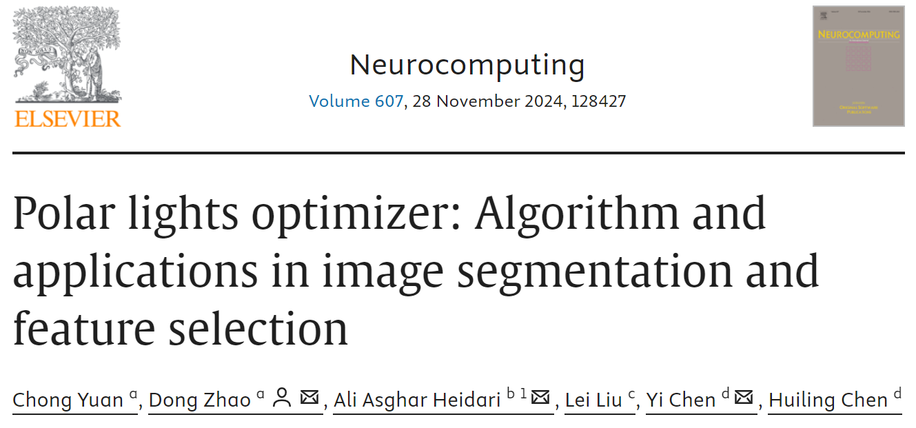 极光优化算法：图像分割和特征选择中的应用_polar lights optimizer: algorithm and applications-CSDN博客