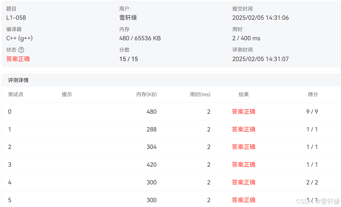 L1-058 6翻了-CSDN博客