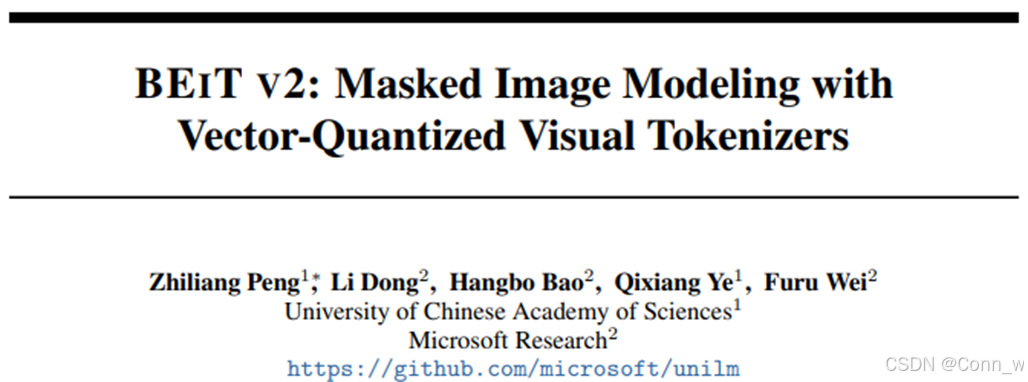 BEIT: BERT Pre-Training of Image Transformers(ICLR 2022)-CSDN博客