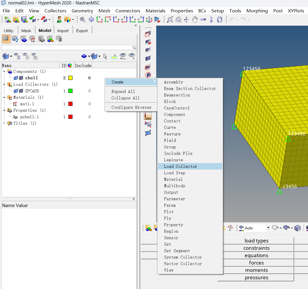 【软件操作】Hypermesh+Nastran模态分析_nx nastran的前处理软件,-CSDN博客