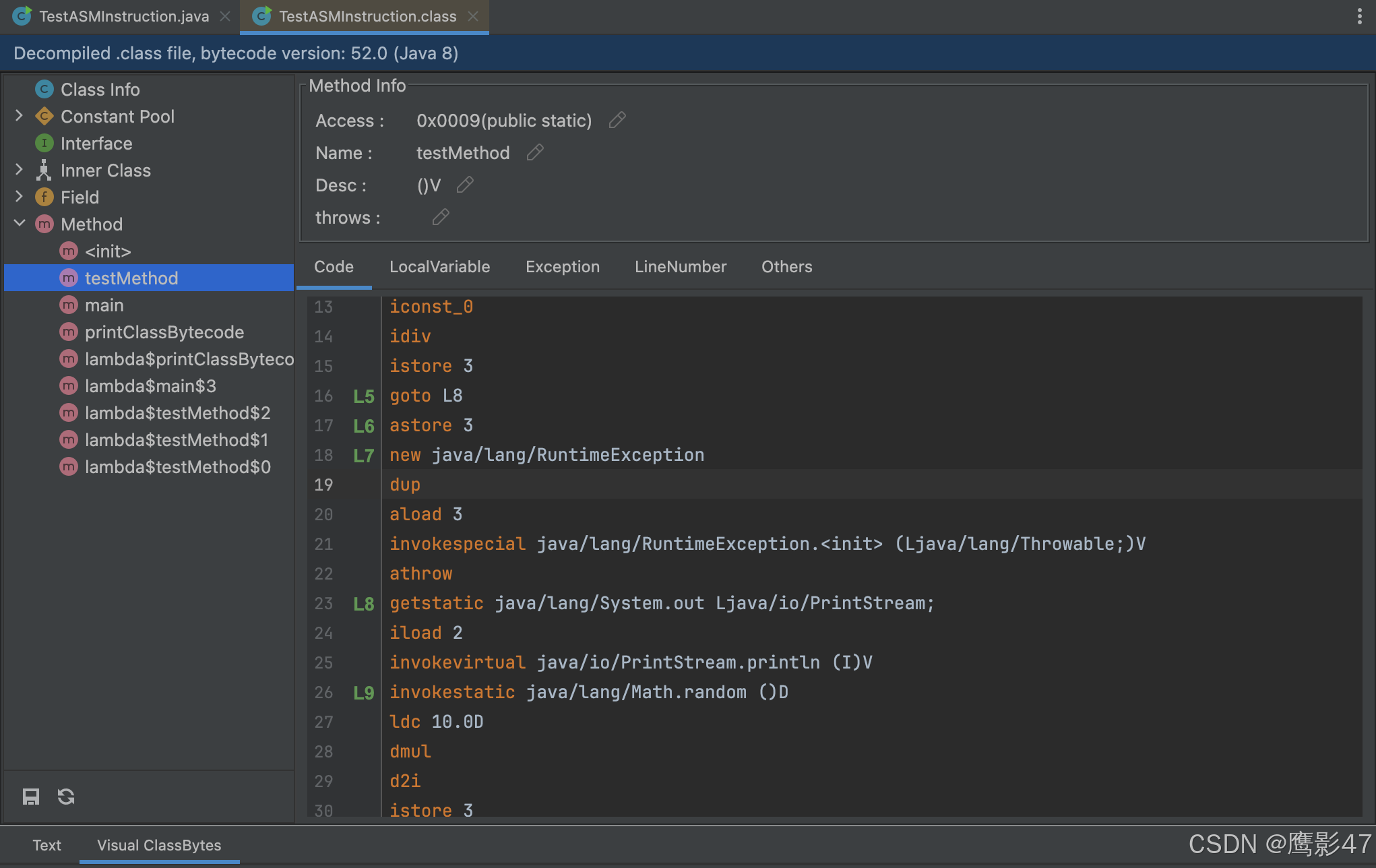Java字节码编辑新工具：VisualClassBytes-CSDN博客