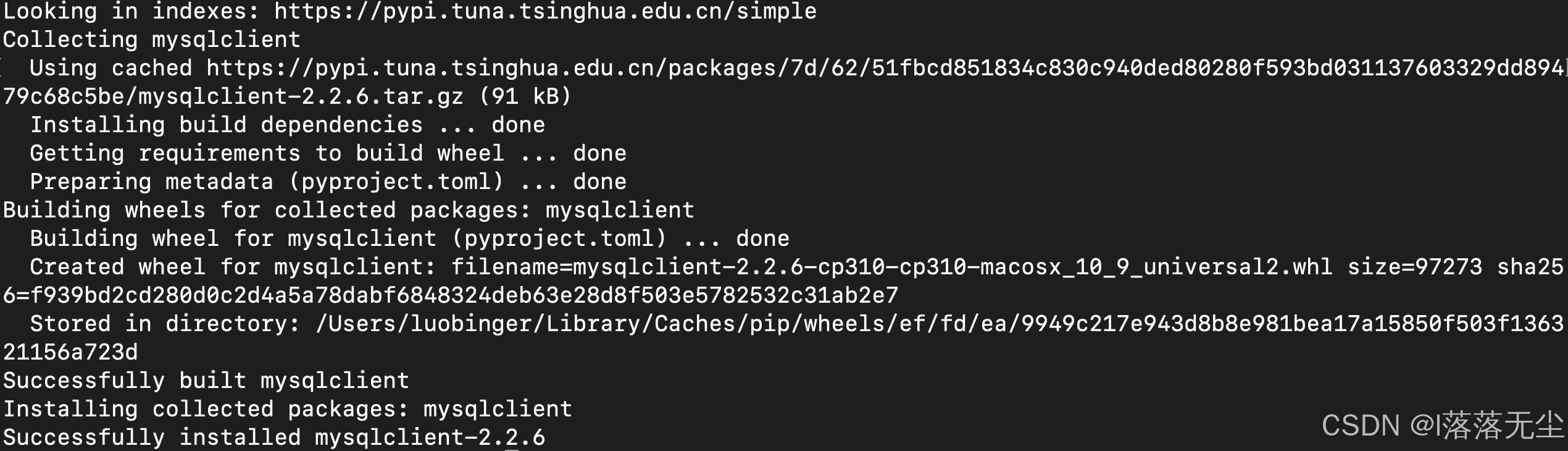 MACBOOK(M1芯片)安装mysqlclient报错error: subprocess-exited-with-error的解决办法_mysqlclient error ...
