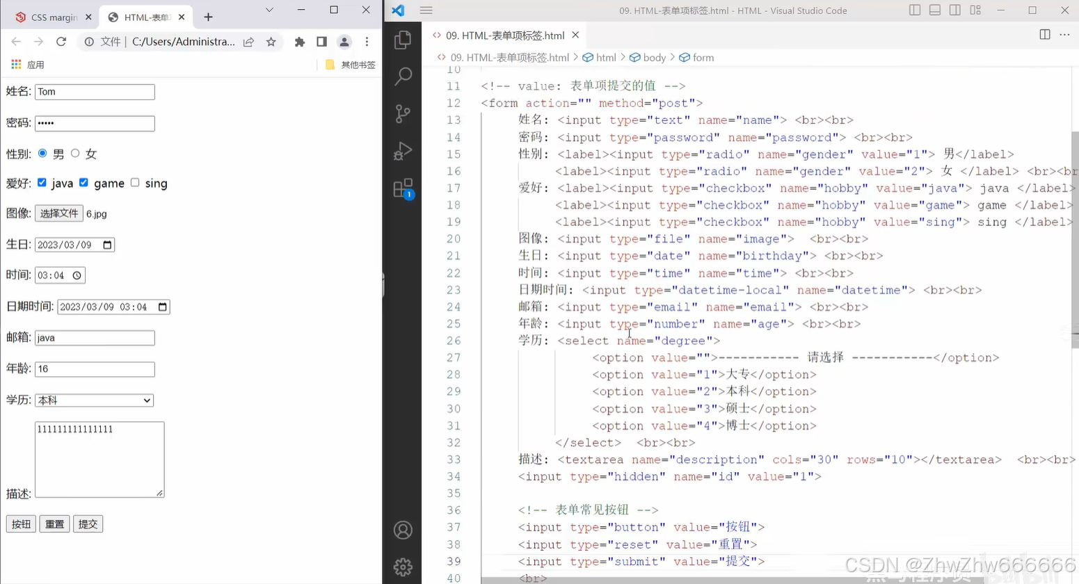 Day 1：HTML + CSS-CSDN博客