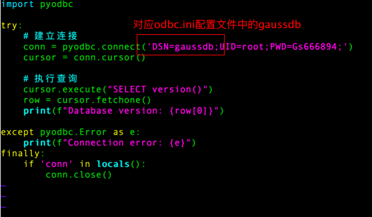 通过Pythonpy第三方包pyodbc调用odbc连接GaussDB_pyodbc gaussdb-CSDN博客