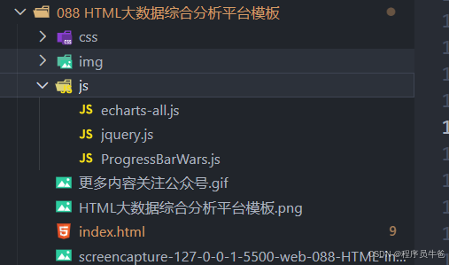 基于Echarts+HTML5可视化数据大屏展示-大数据综合分析平台模板-CSDN博客