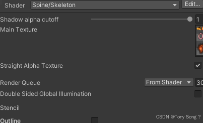 unity spine插件UGUI下的SkeletonGraphic效果不正确且有闪烁-CSDN博客