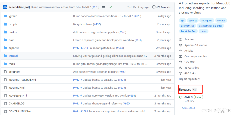【prometheus+Grafana篇】基于Prometheus+Grafana实现MongoDB数据库的监控与可视化_使用grafana监控mongodb json文件-CSDN博客