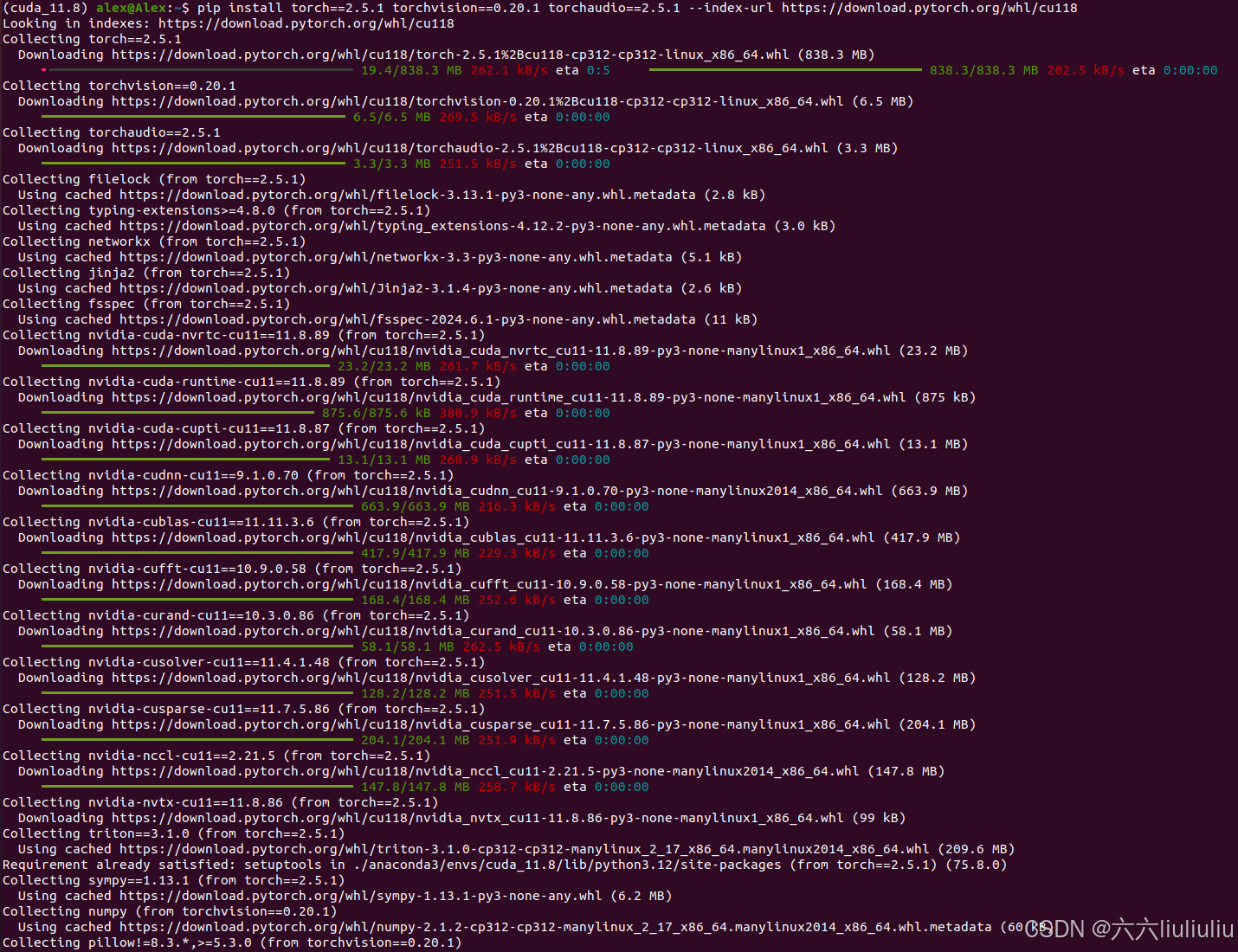 ubuntu系统（20.04）如何在Anaconda虚拟环境中安装CUDA+cuDNN+PyTorch（详细版，适合新手，超级简单）_anaconda中安装cuda-CSDN博客