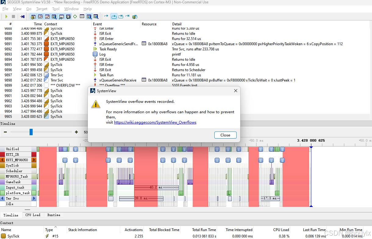 STM32+FreeRTOS 移植SystemView以及打补丁_segger systemview-CSDN博客