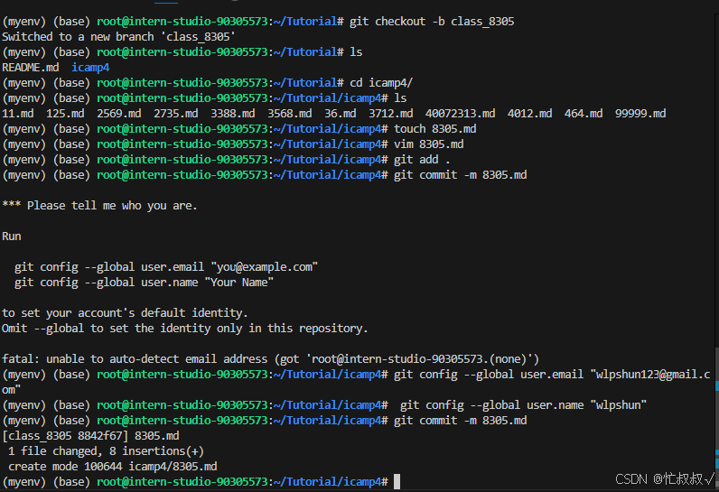 书生大模型第四期—L0G3000 git基础知识-CSDN博客