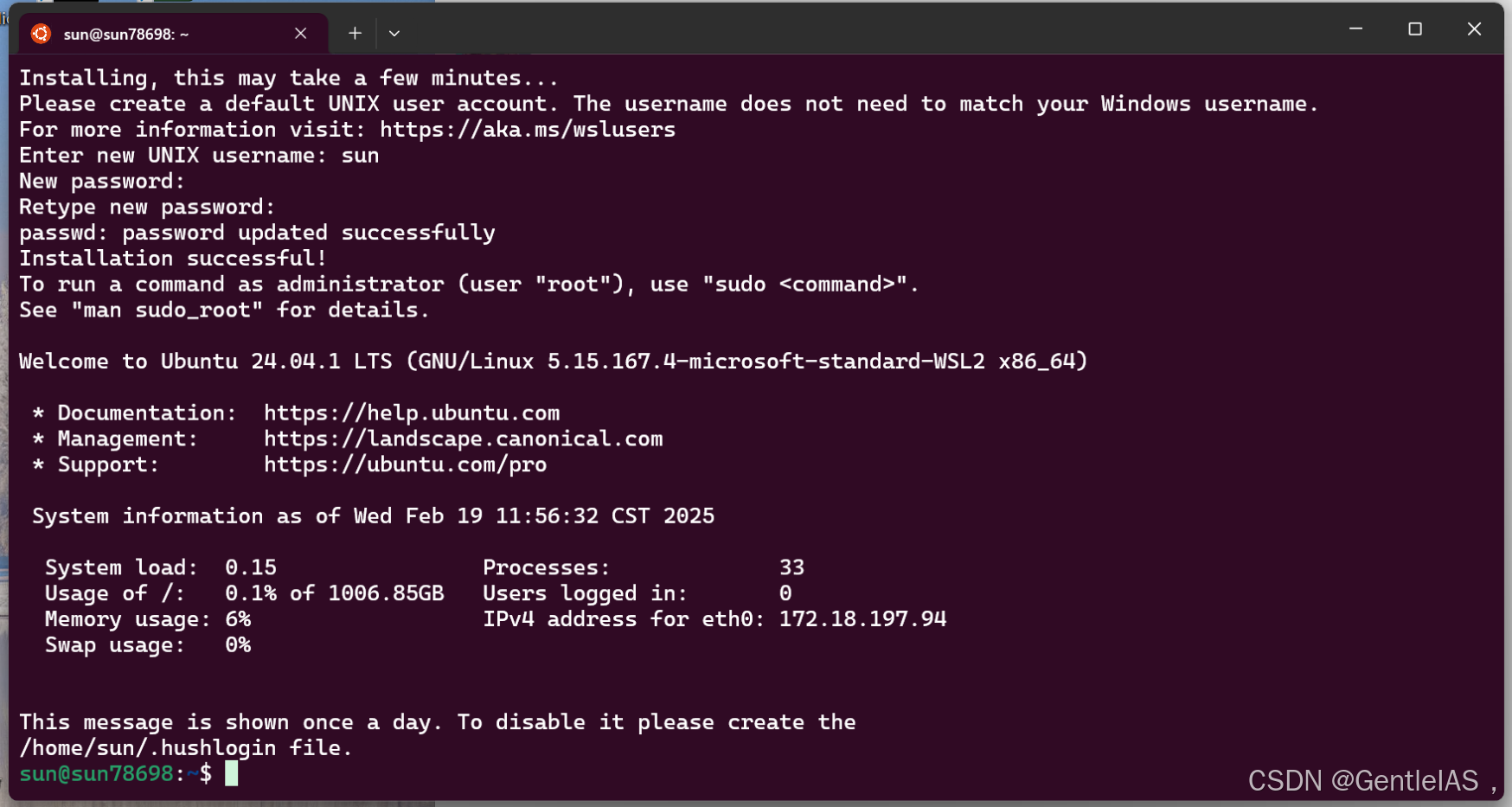 WSL Ubuntu2404安装及图形化界面配置_wsl安装图形界面-CSDN博客