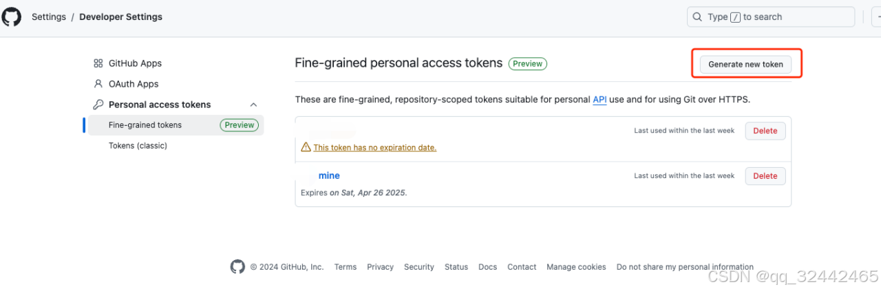 fatal: Authentication failed for ‘https://github.com//*.git/‘解决办法_github fatal: authentication ...