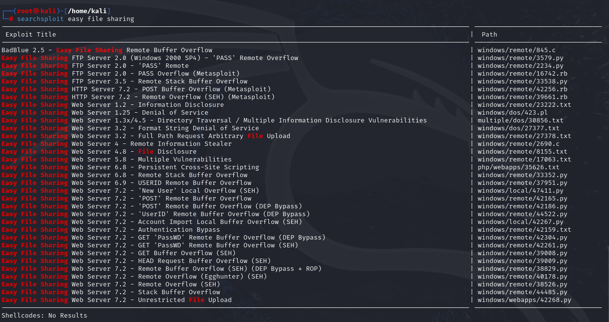 Easy File Sharing Web Server 缓冲区溢出漏洞测试--远程控制-CSDN博客