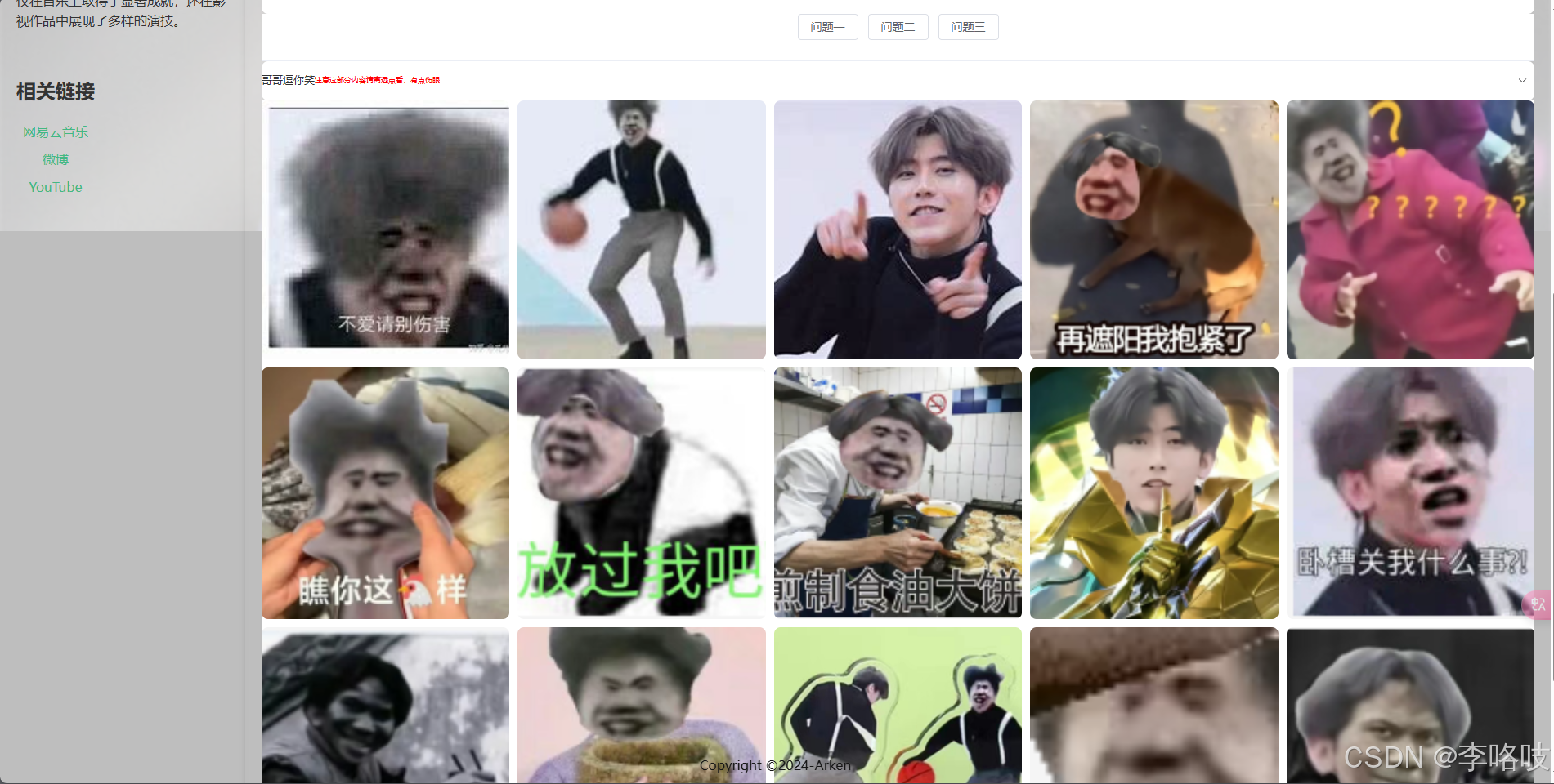 爱坤狂喜，哥哥专属页面，小黑痣，ikun vue_ikun.vue-CSDN博客