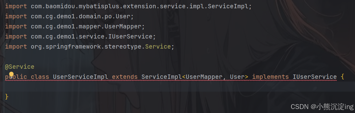 记录Springboot集成Mybtais_Plus中添加错误的User类报错_com. baomidou. mybatisplus. extension. service. im-CSDN博客
