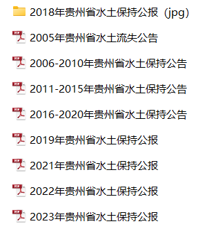 贵州省水土保持公报（2005-2023）-CSDN博客