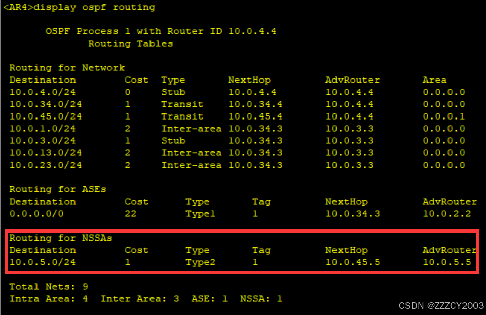 OSPF小实验--Stub区域和NSSA区域_ospfstub区域和nass区域-CSDN博客