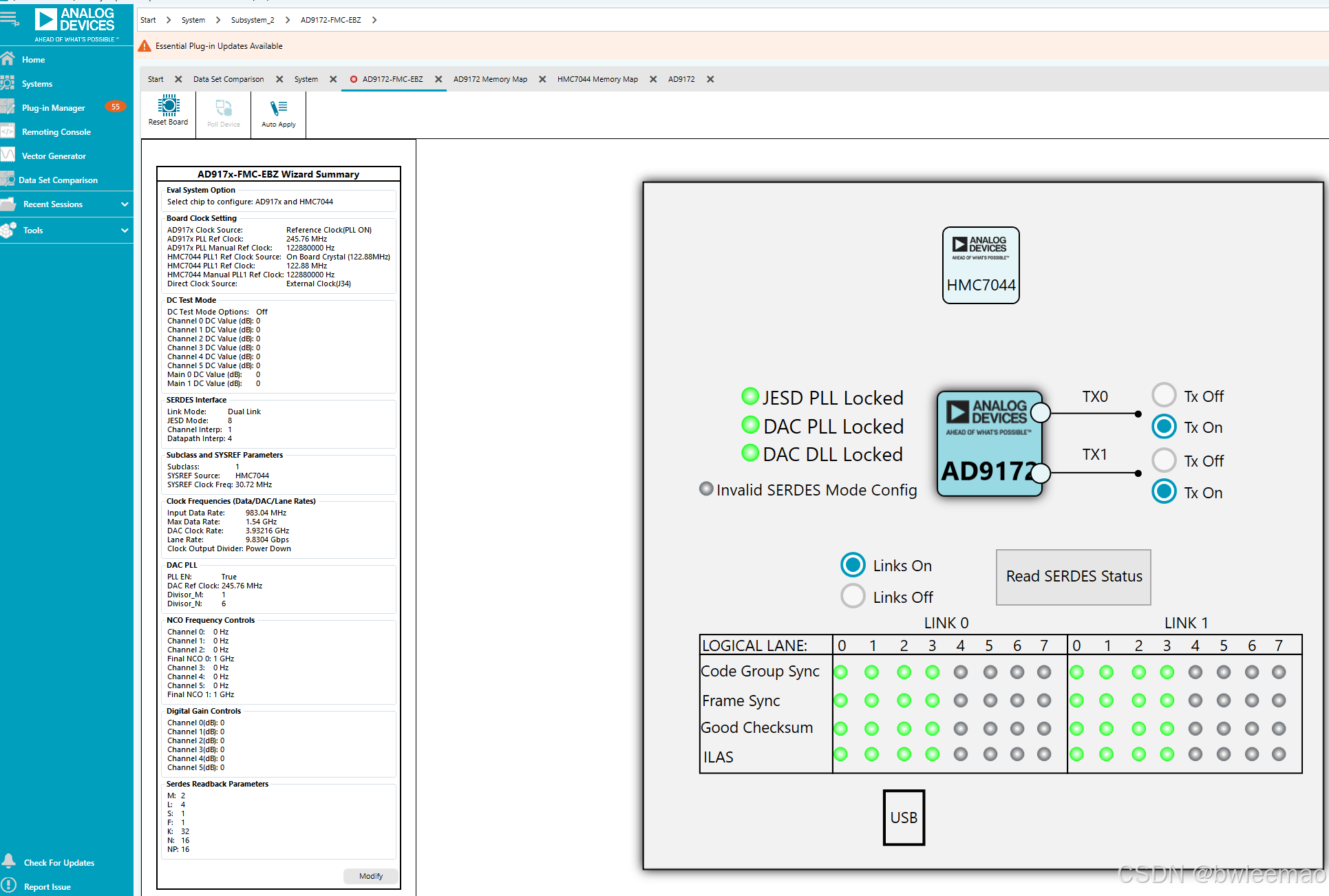 AD9172-FMC-EBZ（HMC7044+AD9172）调试记录-CSDN博客