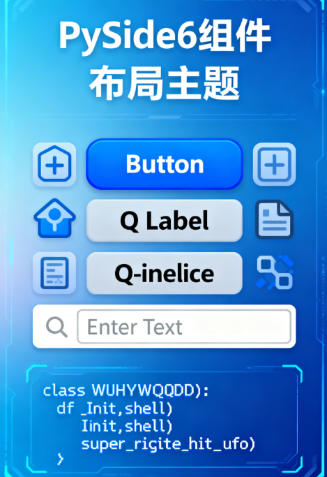 PySide6 中常用的组件（Widgets）和布局管理方式_pyside6布局-CSDN博客