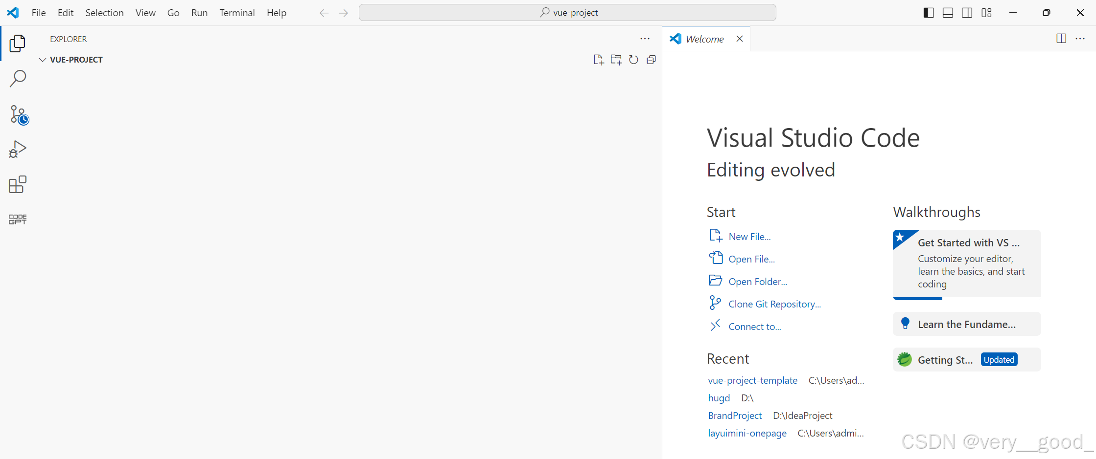 Vscode创建vue项目教程vscode新建vue项目 Csdn博客