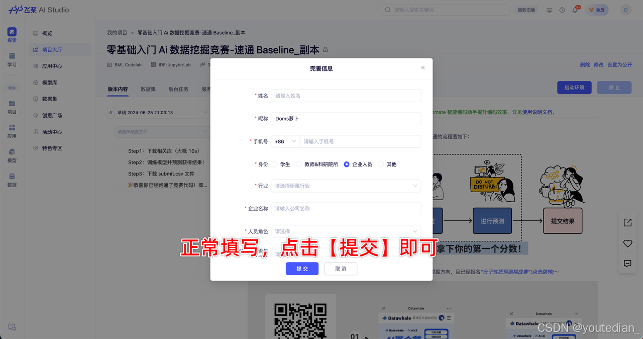 【datawhale夏令营2024】学习笔记01-如何跑通baseline-CSDN博客