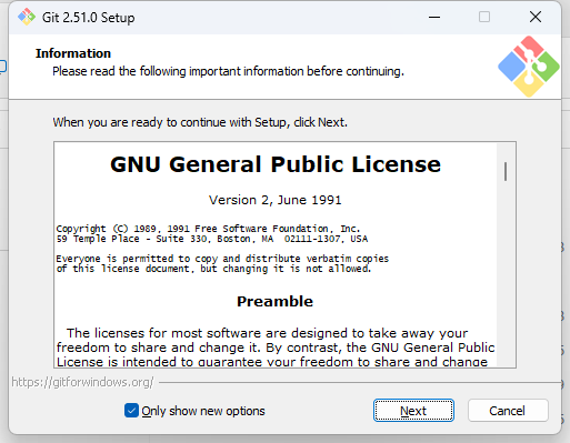 Windows11系统中安装Git （可网盘下载）_git-2.51.2-64-bit.exe-CSDN博客