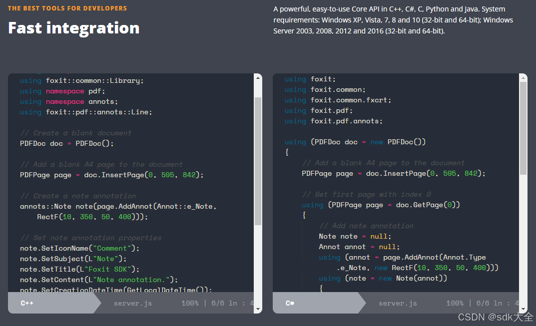 Foxit PDF SDK for Windows (C++ Library) 10.1_foxit sdk-CSDN博客