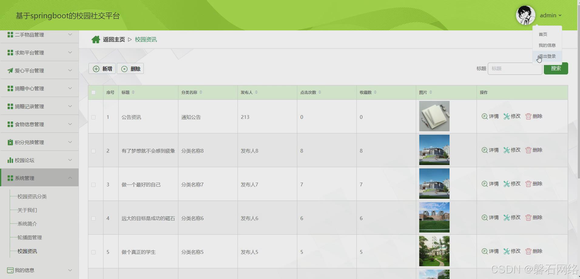 nodejs基于vue框架+ElementUi的校园生活服务社交平台__基于vue+node的校园交流平台-CSDN博客