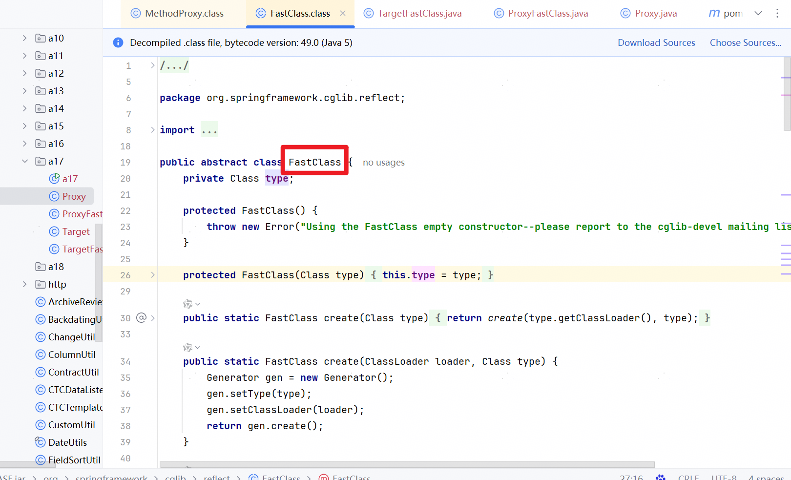 cglib动态代理之MethodProxy(二）-CSDN博客