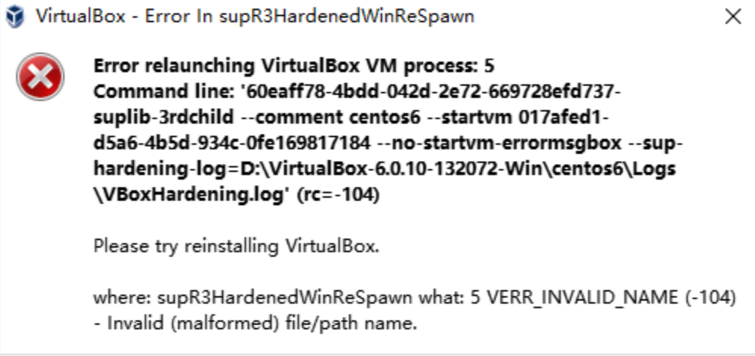 Virtualbox运行openEuler系统报错Error relaunching VirtualBox VM process:5-CSDN博客