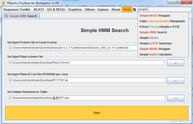 基因家族鉴定及构树（以高粱为例）_tbtools simple hmm search-CSDN博客