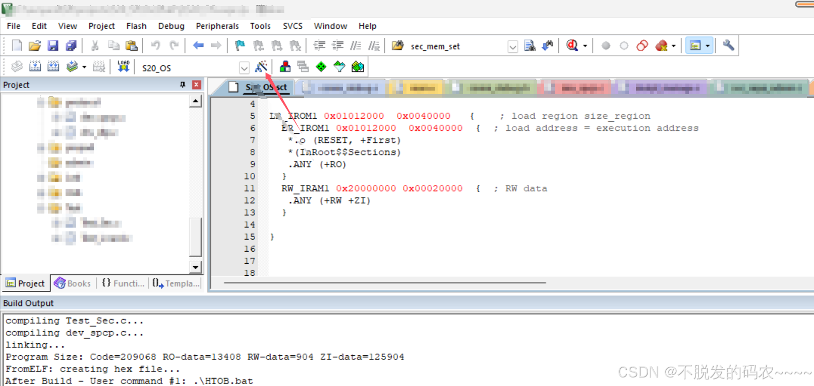 keil软件编译工程时报栈空间不足(Error: L6406E: No space in execution regions with)_C&C++-CSDN专栏