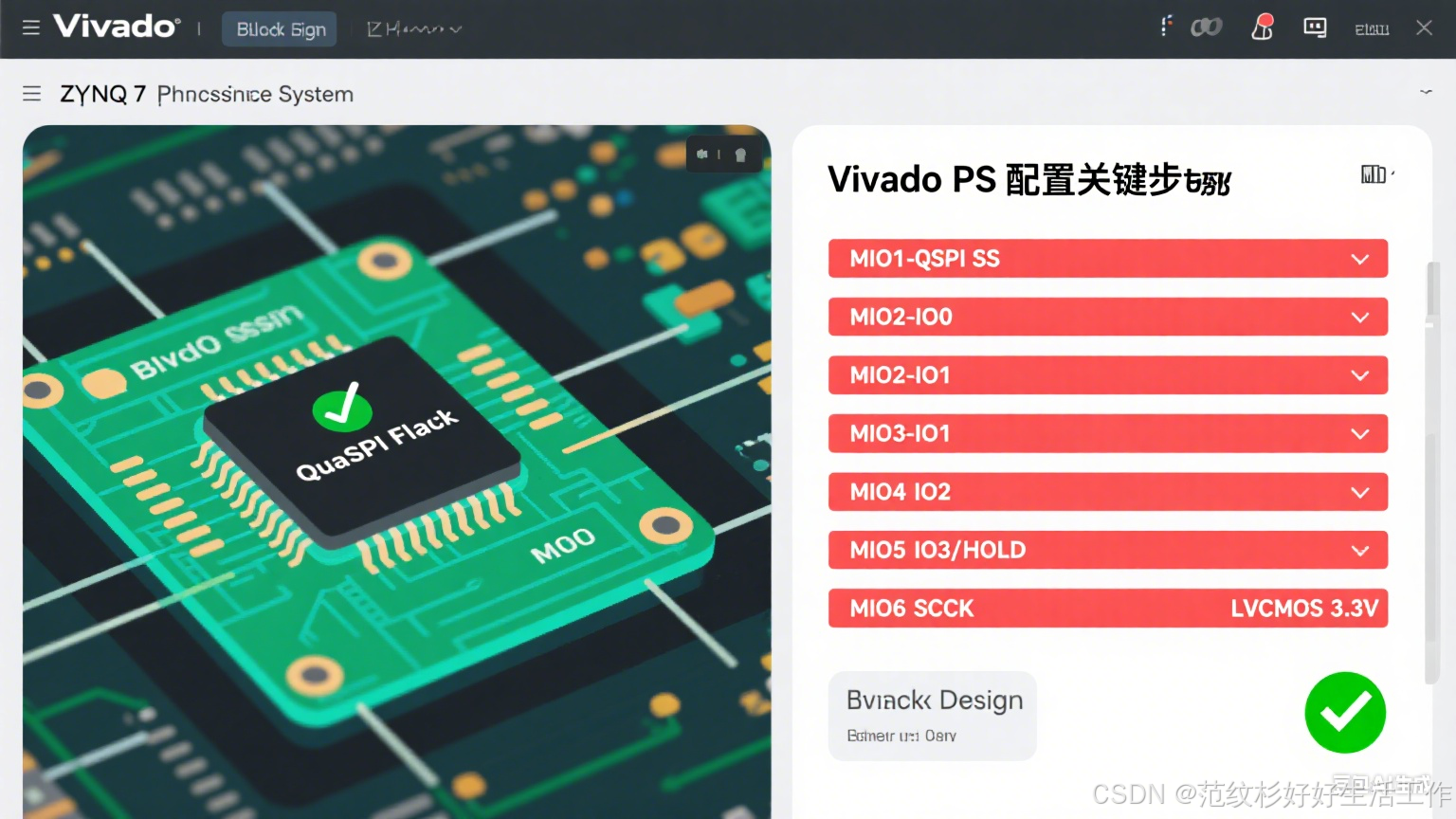 ZYNQ 器件QSPI Flash 裸机开发指南，实验复现：SPI、Dual SPI 及 Quad SPI 模式配置与实现_dual spi flash如何配置-CSDN博客