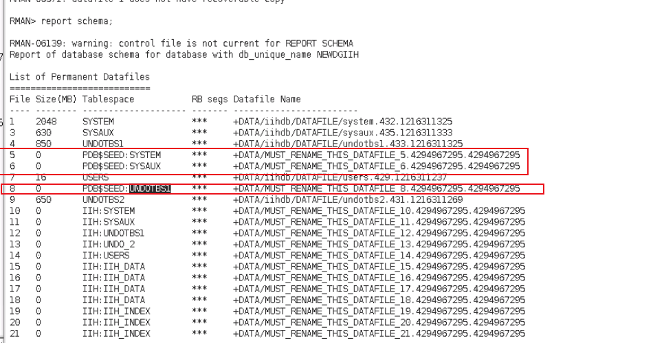 changing the filename to ‘+DATA/MUST_RENAME_THIS_DATAFILE_rman switch ...