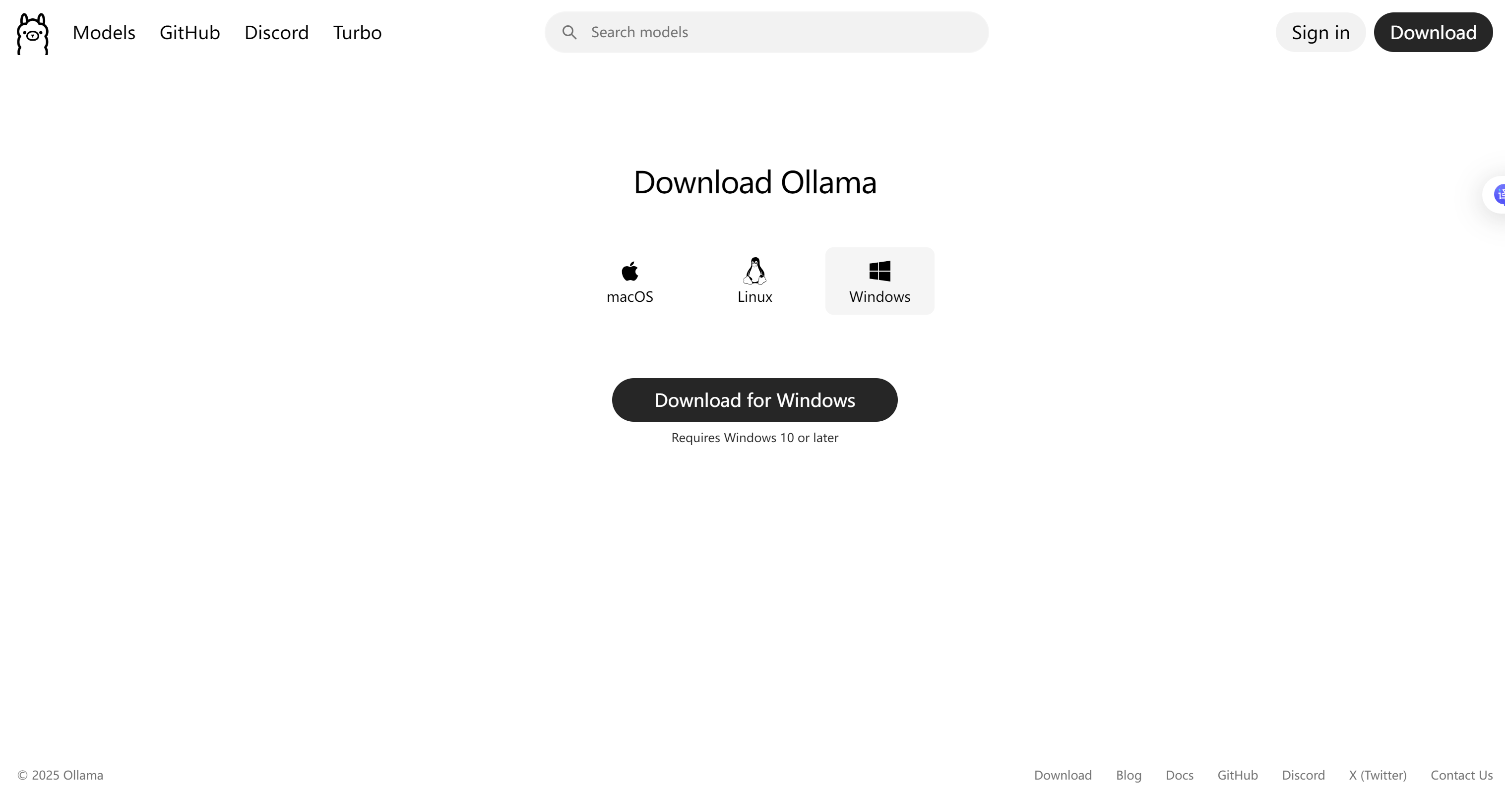 Windows系统如何安装ollama以及通过ollama本地部署大模型？_windows安装ollama-CSDN博客