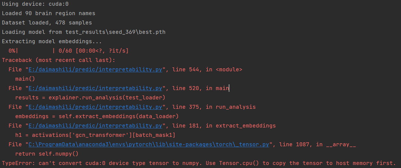 Typeerror Can‘t Convert Cuda0 Device Type Tensor To Numpy Use Tensorcpu To Copy The Tensor