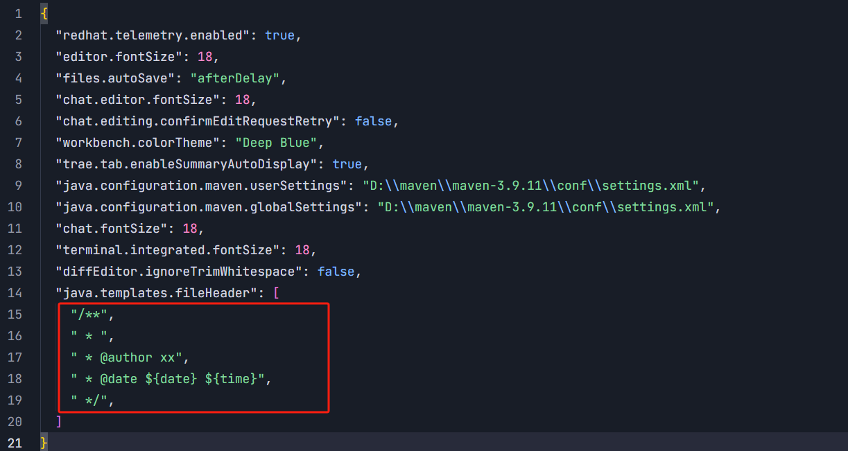 trae设置创建Java类时自动添加作者时间信息_trae写功能时,注释加上作者信息-CSDN博客