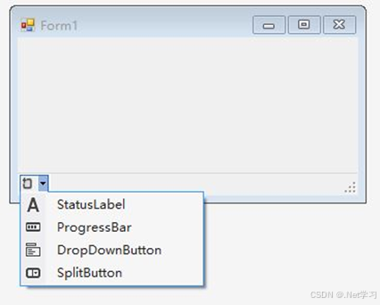 8.3.3 StatusStrip（状态栏）控件_c# statusstrip-CSDN博客