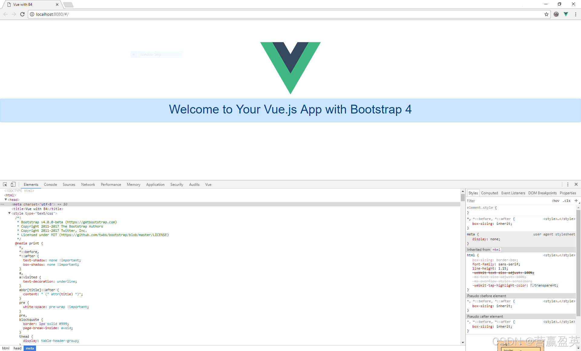 Adding bootstrap to Vue CLI project-CSDN博客