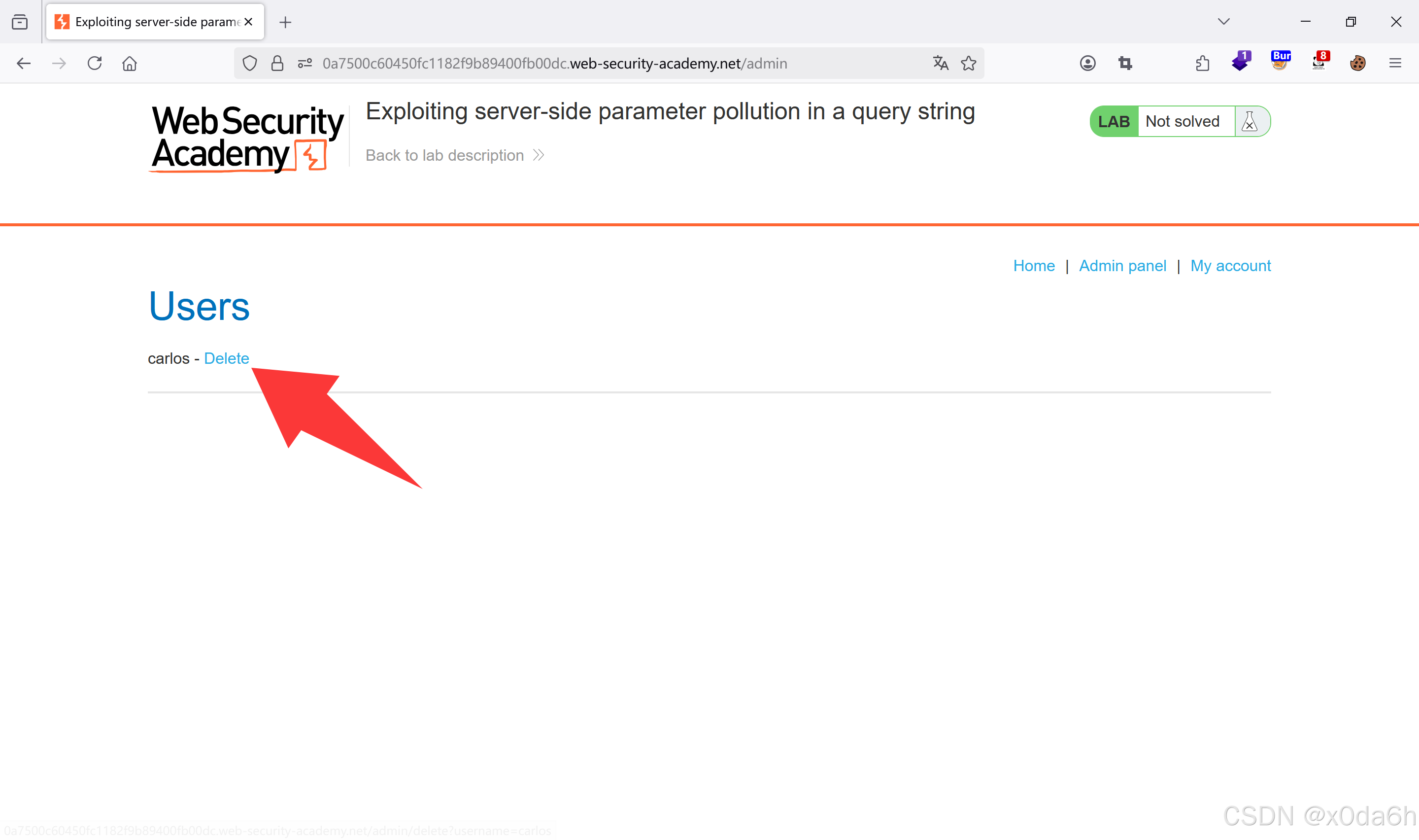 PortswiggerLab：Exploiting server-side parameter pollution in a query string_lab: exploiting ...