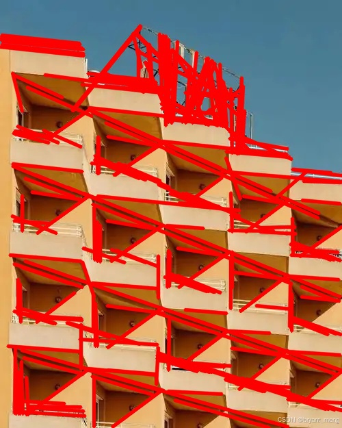 【python】OpenCV—Hough Line Transform_cv2.houghlines-CSDN博客