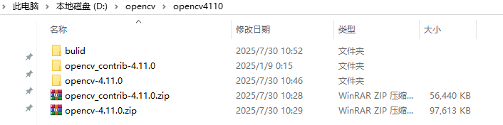 [OpenCV]win10+opencv4.11.0+opencv_contrib+cmake详细编译记录_opencv4.11.0下载-CSDN博客