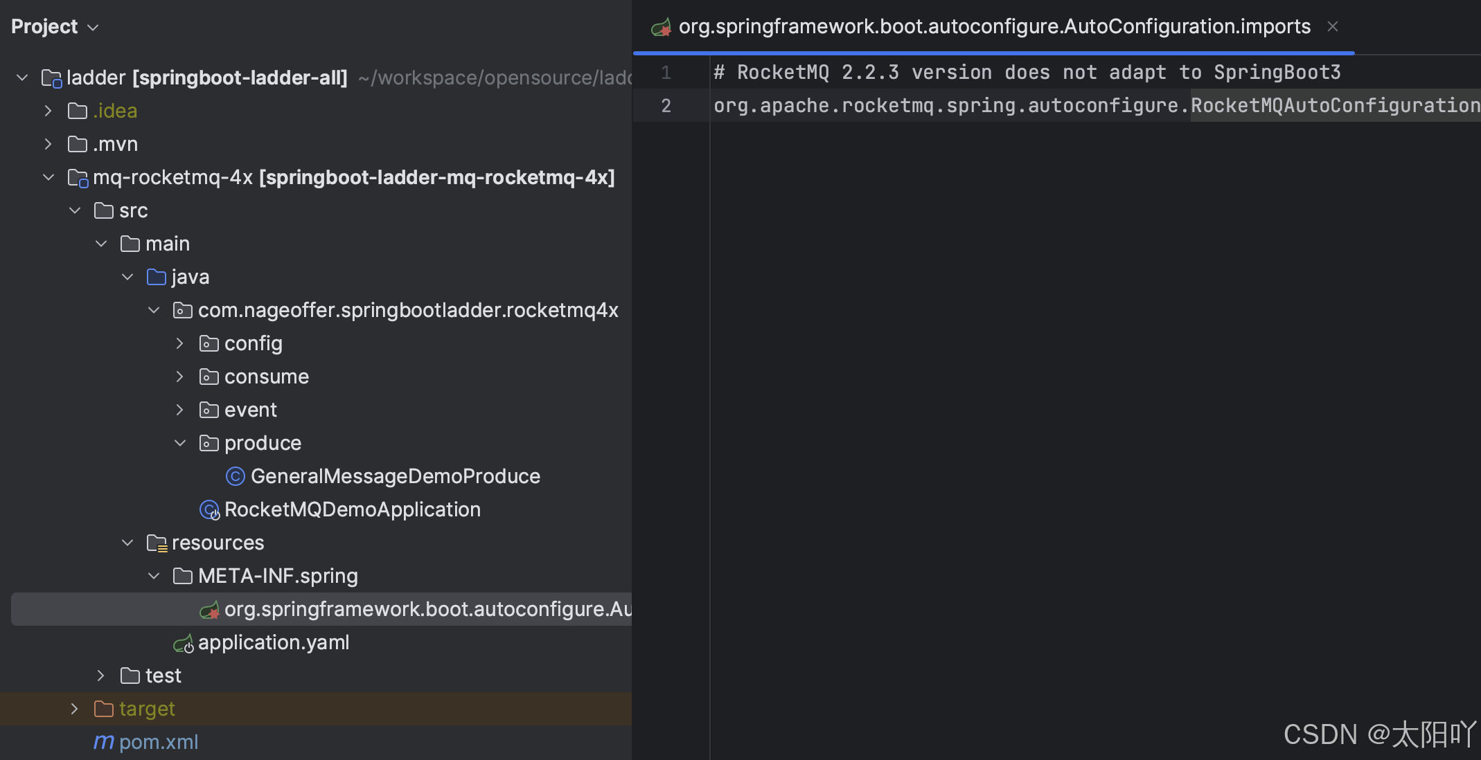 RocketMQ-中间件学习（三）—— 动手尝试_org.apache.rocketmq.spring.autoconfigure ...